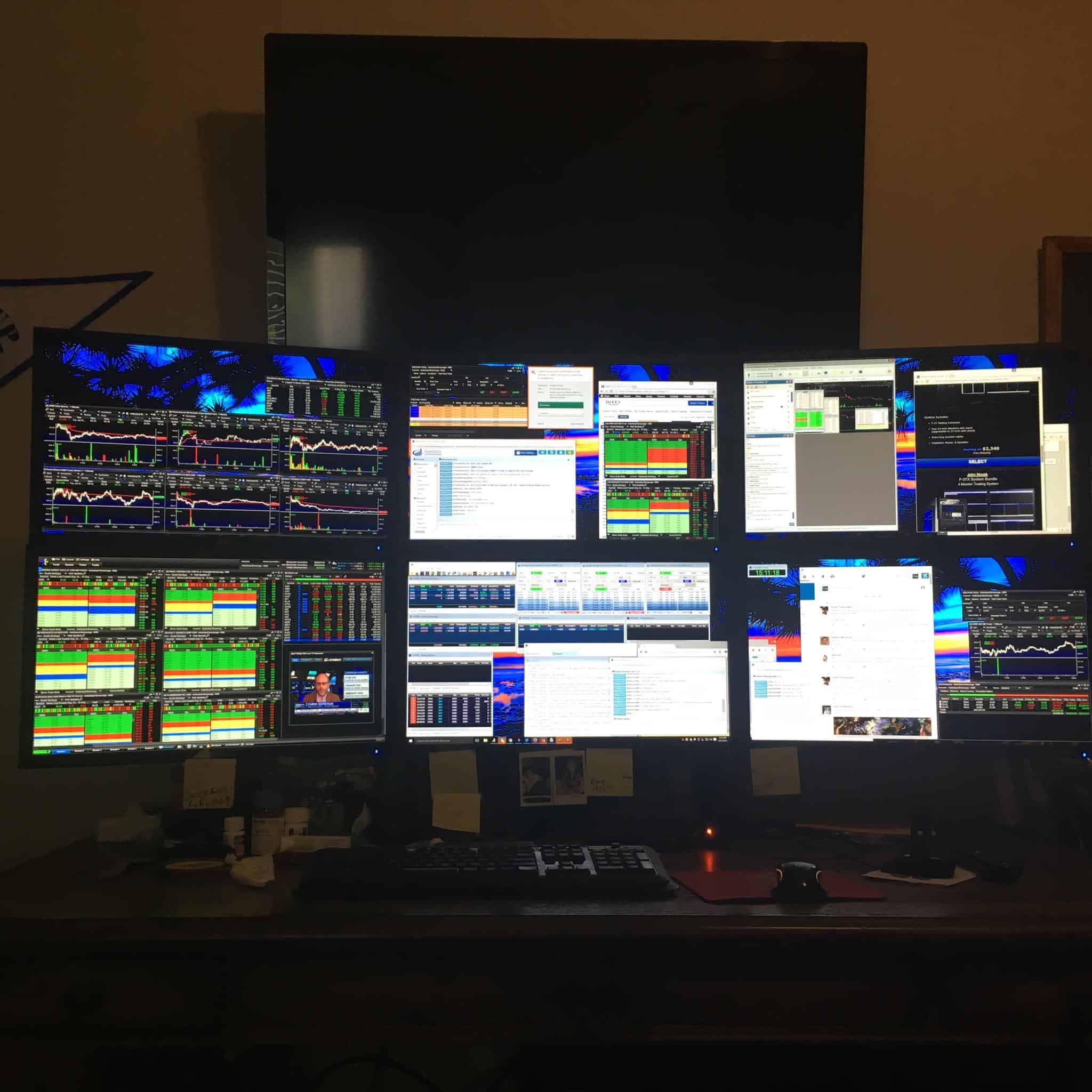 Trading Desks and Monitors from 24 Top Traders